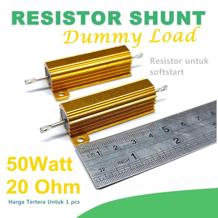 Jual Resistor Shunt / Dummy Load 50 W 22 Ohm - Kota Semarang - sinus murni | Tokopedia