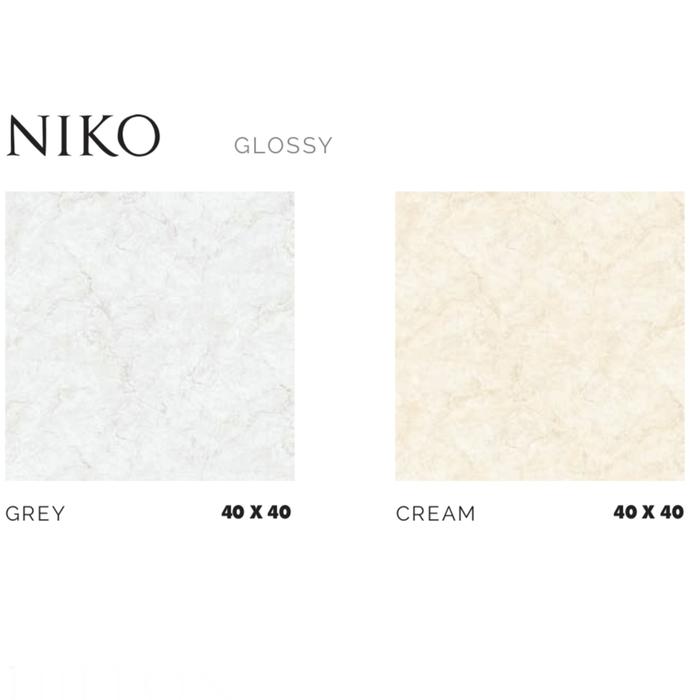 Jual KERAMIK MERK PLATINUM TIPE NIKO WARNA CREAM DAN GREY UK 40X40CM ...