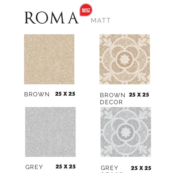 Jual KERAMIK MERK PLATINUM TIPE ROMA SERIES UKURAN 25X25 CM UNTUK ...