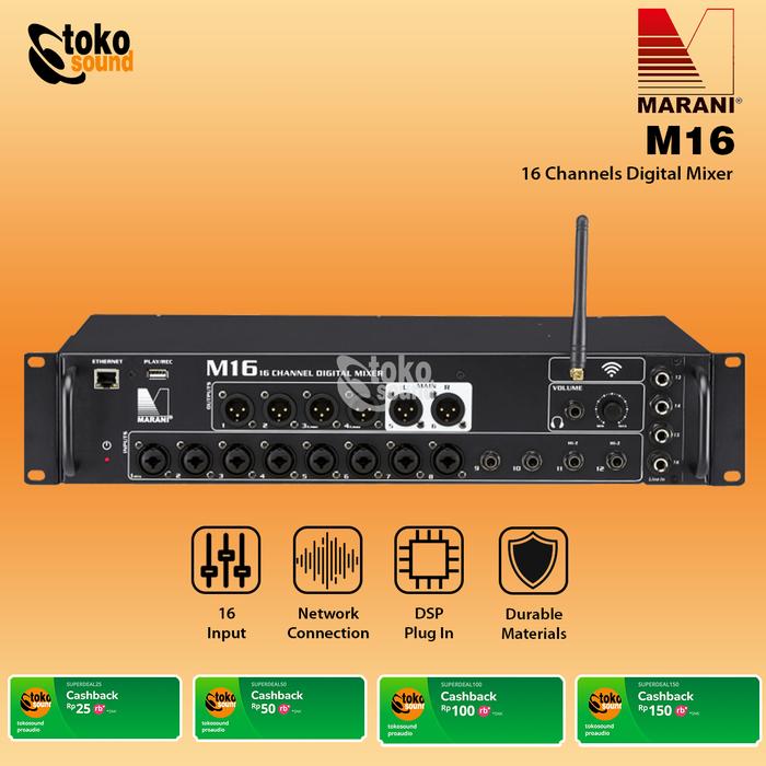 Jual Marani M16 M 16 - 16 Channels Digital Mixer - Jakarta Barat ...