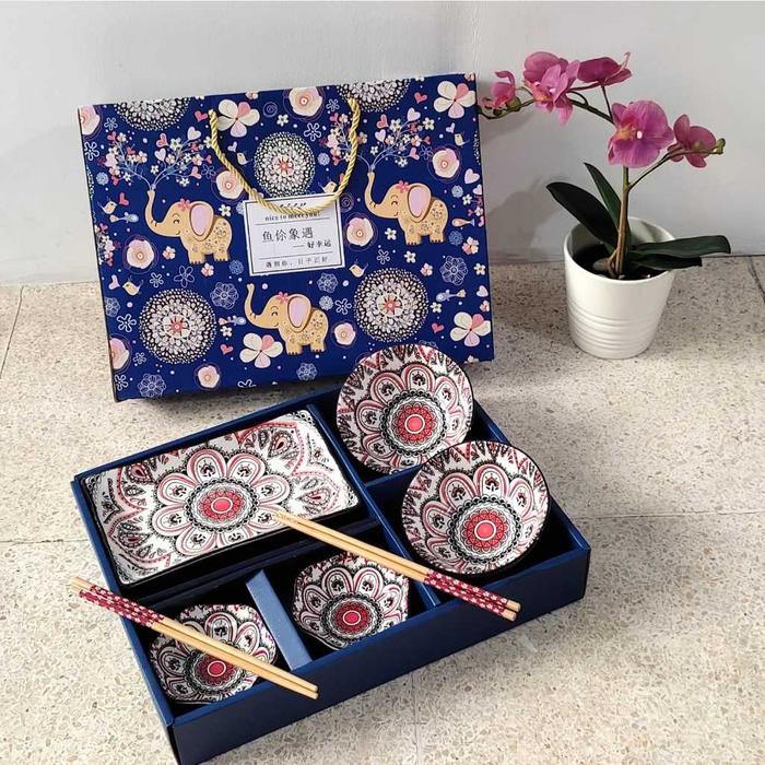 Jual Premiere Home [ Hampers ] Eiko 7 piece Japanese style bowl and ...