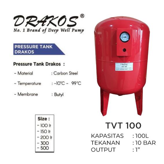 Jual Tabung tekanan DRAKOS TVT 100 | Pressure Tank poma kapasitas 100L - Kota Surabaya - karya ...