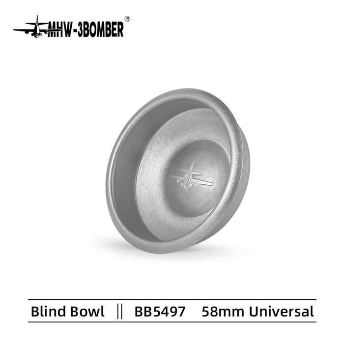 Promo MHW-3BOMBER - Blind Bowl 58mm Universal Silver Spot Stainless ...