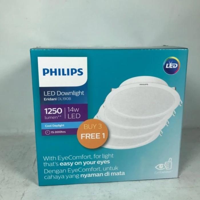 Jual lampu downlight led philips led panel eridani paket isi 4 tanam 3 ...