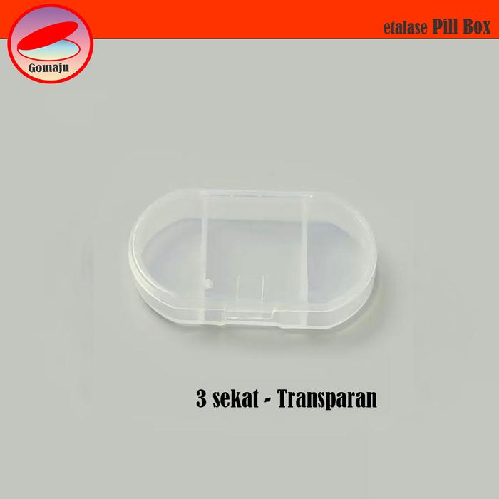 Jual 3-Sekat Daily Mini Pill Box Kotak Obat Harian Tempat Obat Kecil ...
