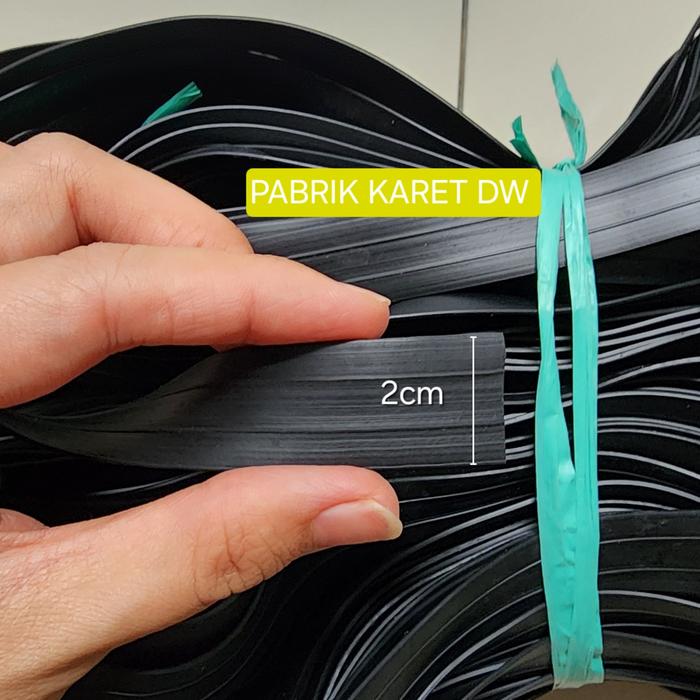 Jual KARET STRIP ROLLING DOOR / LIST ALUMUNIUM LEBAR 2CM KARET PLIN ...