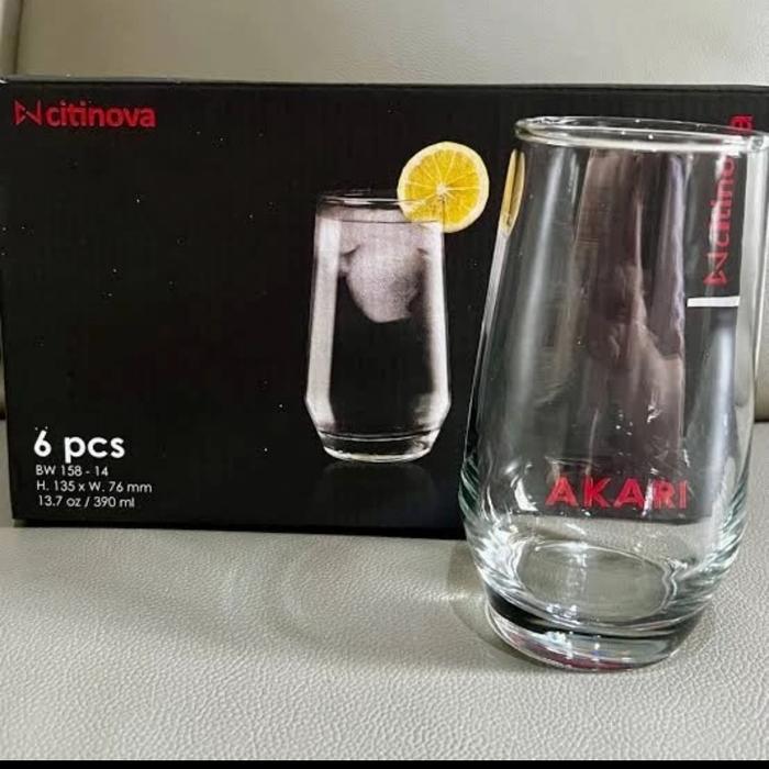 Jual GELAS JUS AKARI CITINOVA 390 ML/GELAS JUS/GELAS MINUM AKARI - Jakarta Pusat - Perabot Senen ...