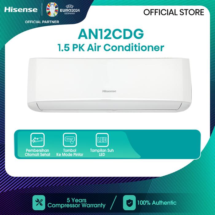 Promo Hisense AC 1.5 PK AN12CDG (Indoor+Outdoor Unit Only) Cicil 0% 3x ...