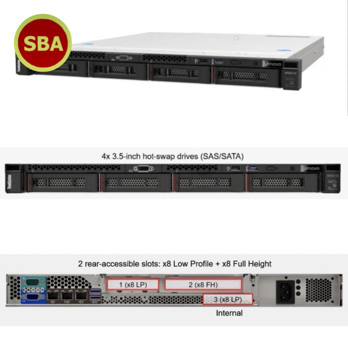 Jual ThinkSystem SR250 V2 Intel Xeon E-2324G 32GB 1TB 7D7QA01TAP Lenovo ...