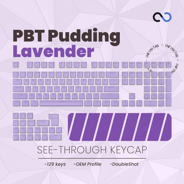 Jual Keycaps PBT Pudding Lavender / Purple / Ungu OEM Profile Shine ...