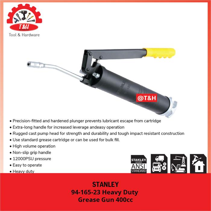 Jual STANLEY-Heavy Duty Grease Gun 400cc-Tools 94-165-23 - Jakarta ...