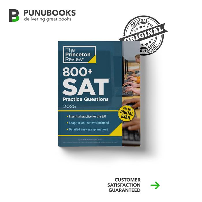 Jual The Princeton Review: 800+ SAT Practice Questions 2025 - Jakarta ...