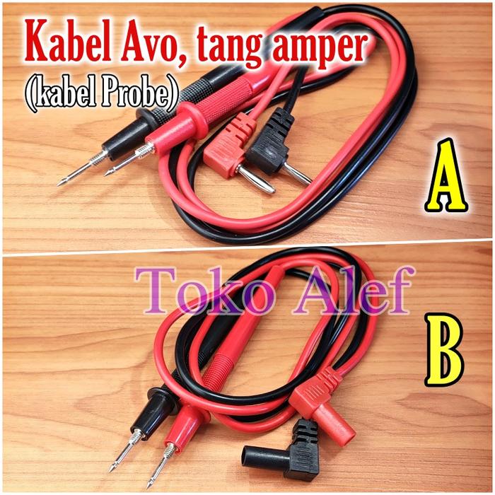 Jual Kabel Probe Multitester Avometer tang amper kabel avo Merah Hitam ...