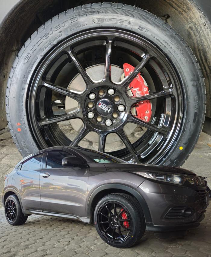 Jual Modifikasi mobil HRV pakai velg racing HSR ZERO RING 18 Dengan ...