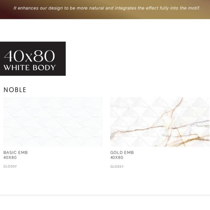 Jual KERAMIK MERK PLATINUM TIPE NOBLE UK 40X80CM UNTUK DINDING ATAU ...