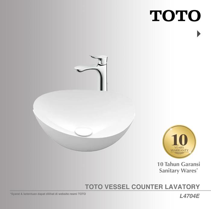 Promo TOTO Vessel Counter Lavatory L4704E (BODY ONLY) | Wastafel - Wastafel Cuci Tangan Cicil 0% ...