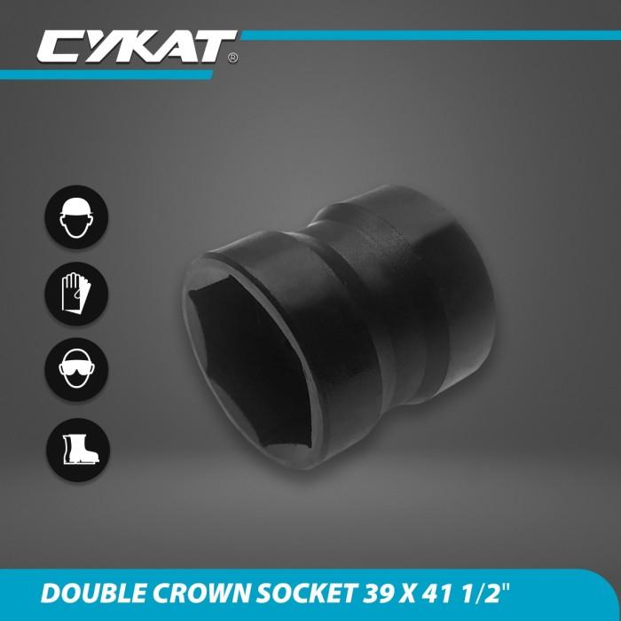 Jual CYKAT Double Socket 39mm x 41mm Mata Kunci Sok CVT Konci Crown Shock Motor Matic - Kunci ...