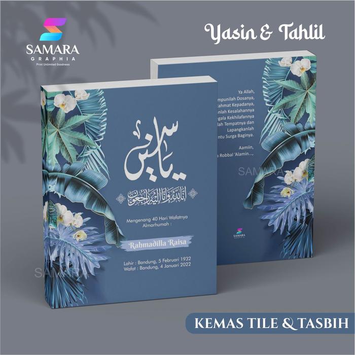 Jual cetak buku Yasin dan tahlil 40 hari custom softcover lengkap foto ...