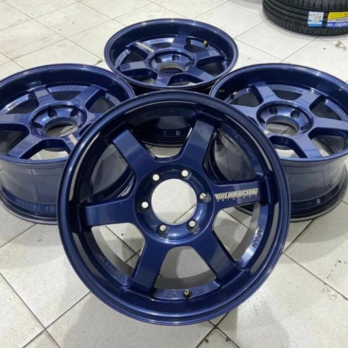 Jual Velg Mobil Racing R18 H6X139 Blue TE37 Ring 18X9,5 ET0 Pnp Pajero ...