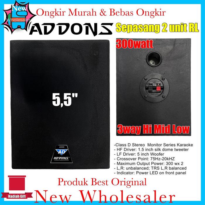 Jual speaker Pasif Home Karaoke 5,5 inch Addons original sepasang Full ...