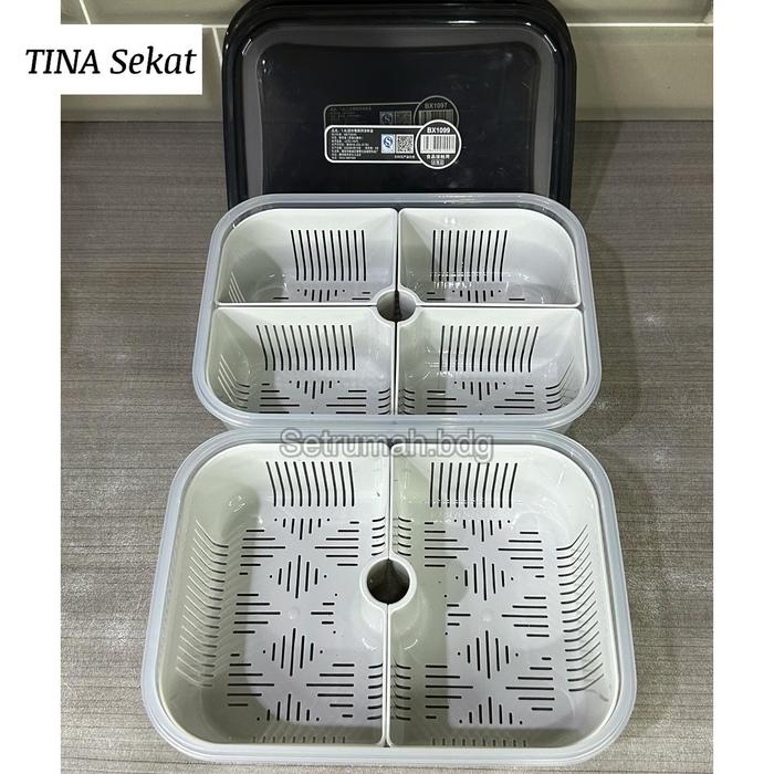 Jual SETRUMAH Tina sekat - Kotak Kontainer Tempat Penyimpanan Toples ...
