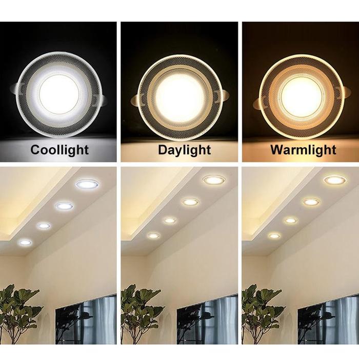 Jual GL LAMPU DOWNLIGHT LED 3 WARNA 6WATT LAMPU HIAS PLAFON BIRU UNGU ...