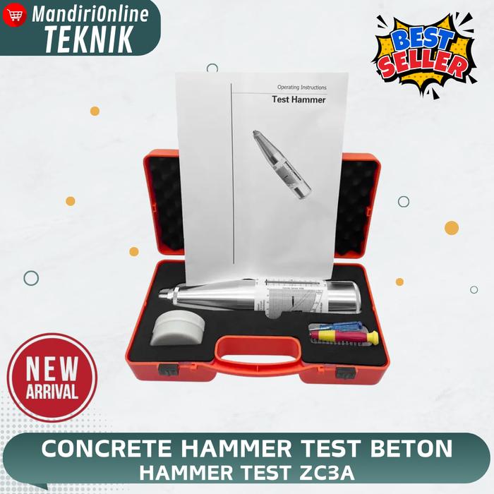 Jual Alat test kekuatan beton Hammer test HT-225 Concrete hammer test ...