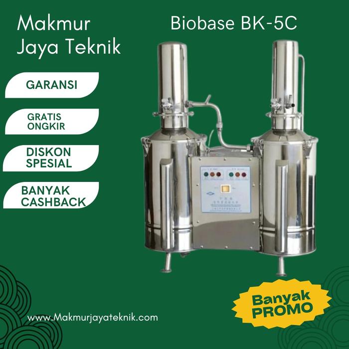 Jual Biobase BK-5C Double direction distillation water distiller 5L Lab ...