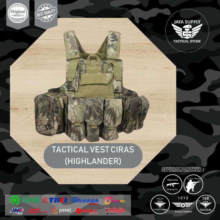 Jual Rompi CIRAS Tactical Vest Airsoft Body Armor JPC FSBE SPC Emerson ...