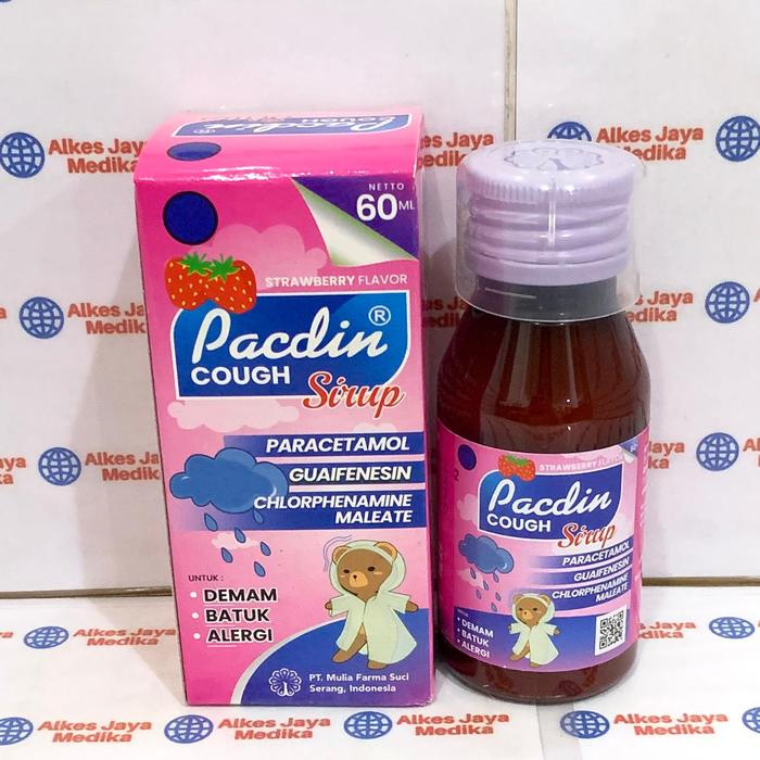Jual Pacdin Cough Sirup 60ml Strawberry - Obat Batuk Pilek - Kota ...