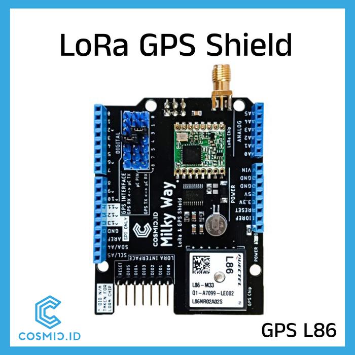 Jual LoRa LoRaWAN GPS Shield - Milky Way - SMA 4.8dBi, GPS L80 - Kab ...