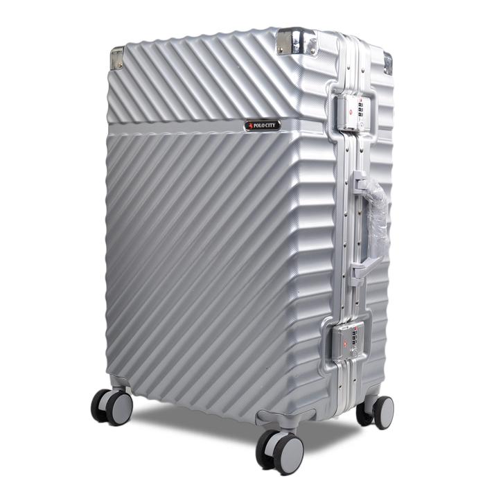 Promo Koper Hardcase Aluminum Polo City No Zipper Size Kabin 20 Inch ...