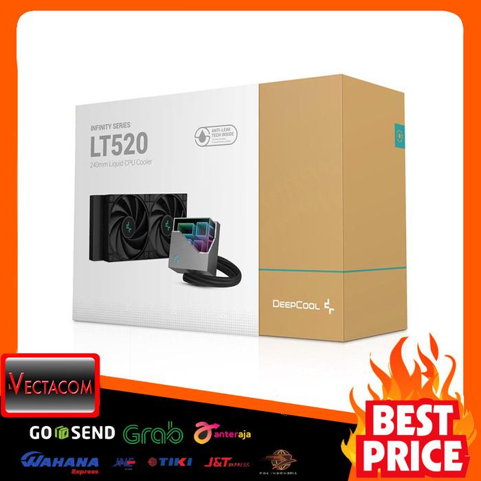 Jual Cpu Cooler Deepcool LT520 Argb Black 240MM Liquid Aio Water ...