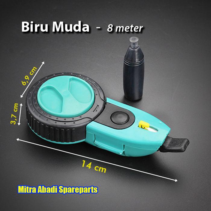 Jual Sipatan Tinta Benang / Manual Ink Marker / Penggaris Benang - Biru ...