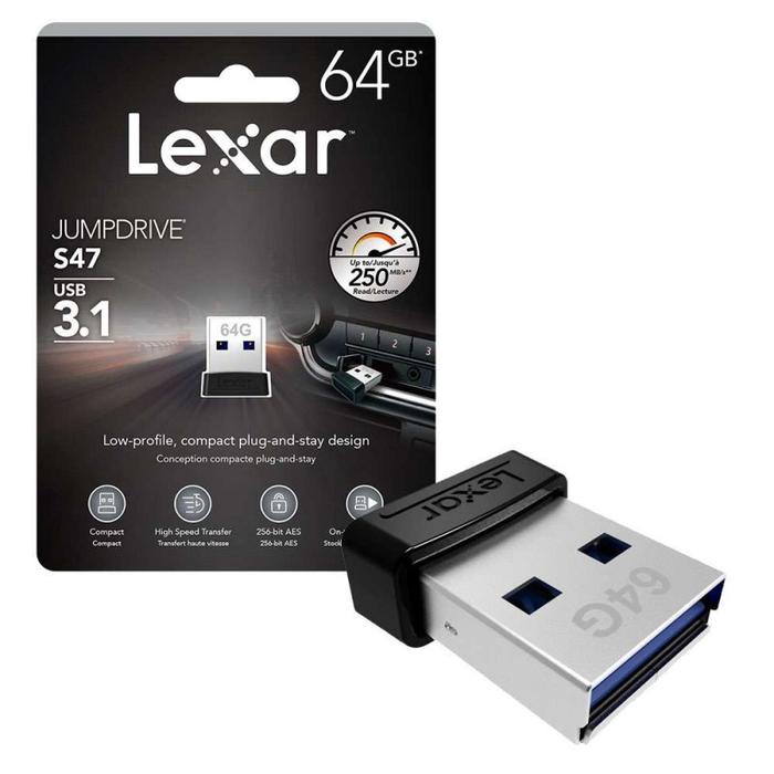 Jual Lexar Flashdisk JumpDrive S47 64GB - Flash Drive USB 3.1 - Jakarta ...
