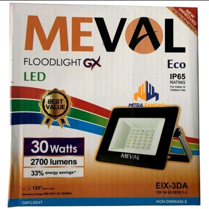 Promo Lampu Sorot LED MEVAL ECO GX 30 Watt Putih Floodlight 30w Flood ...