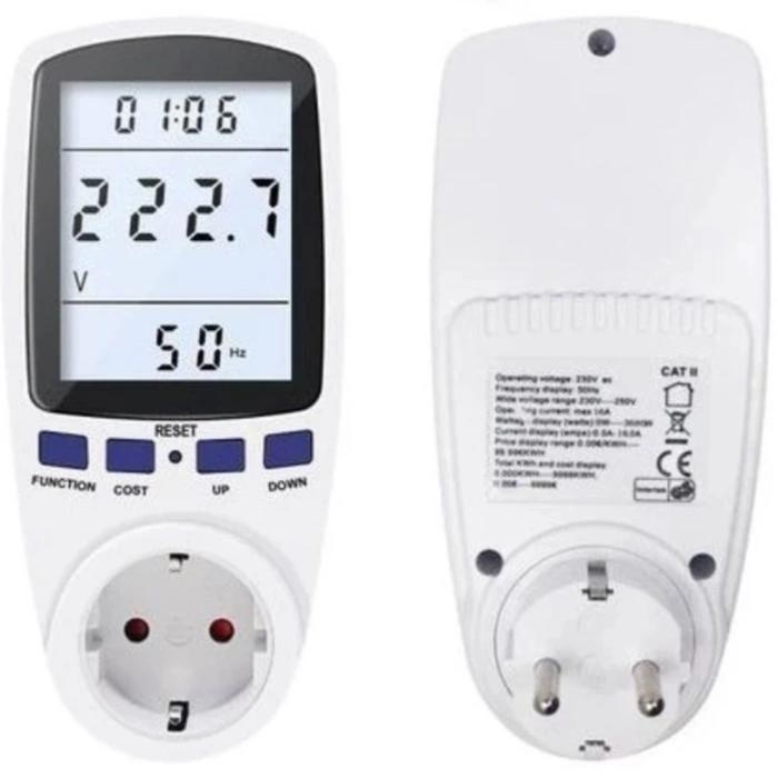 Jual Watt Meter AC KWH Voltmeter Pengukur Power Daya Listrik Ukur Biaya ...