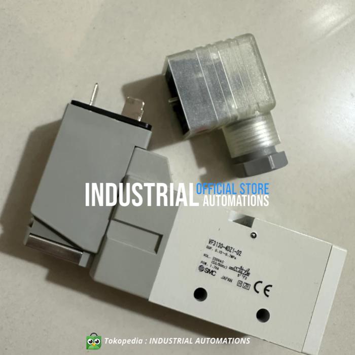 Jual SMC VF3130-4DZ1-02 (220V AC) Solenoid Valve Series VF3000 ~ 2 Position Single - Jakarta ...