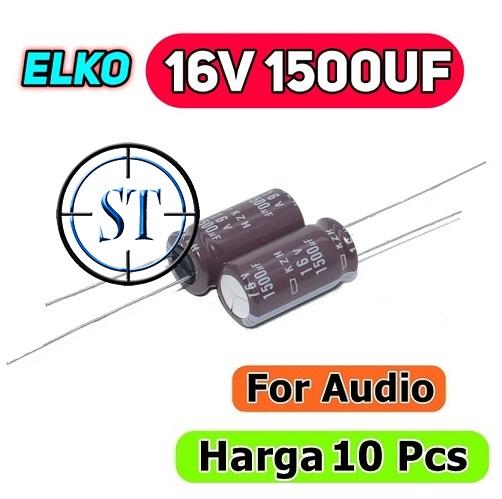 Jual x10 Kapasitor Elco 1500/16V 1500uf 16V Nippon Chemicon NCC HQ 1,500/16V Elko 1.500/16V ...