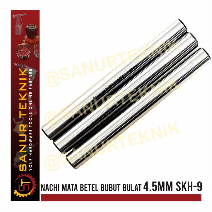 Jual NACHI Round Tool Bits / Mata Betel Bubut Bulat 4.5mm 4.5 4,5 mm SKH-9 - Kota Surabaya ...