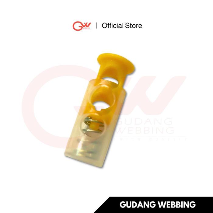 Jual stopper tali 2 lubang- botol mini bening 9mm - Kuning - Kota ...
