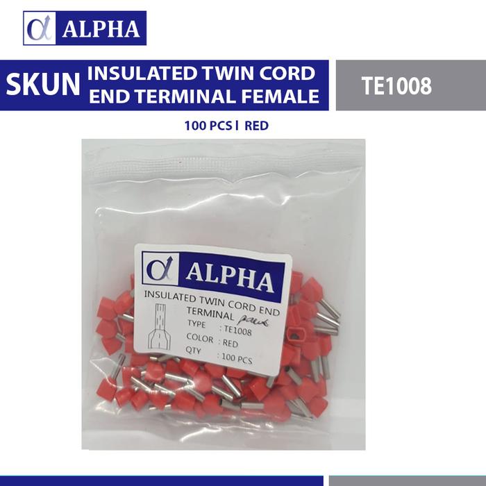 Jual Skun Ferules Twin TE 1008 Brand Alpha - Merah - Jakarta Pusat ...