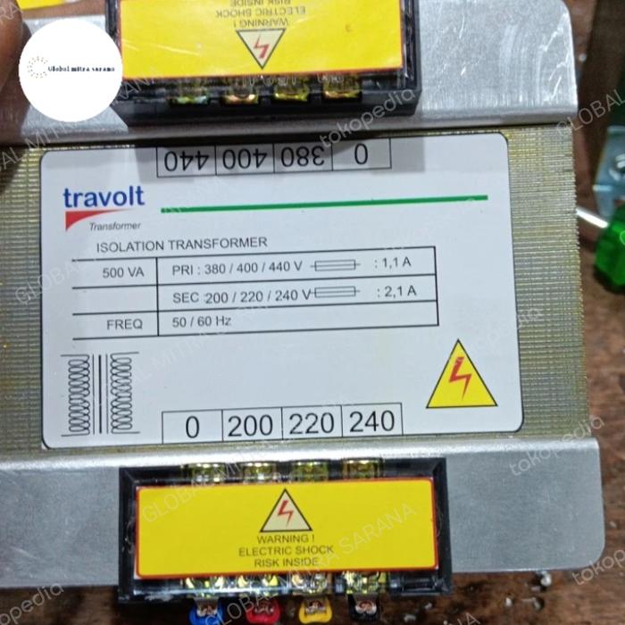 Jual trafo step up down isolasi 500VA 380V/400V/440V - 200V/220V/240V ...