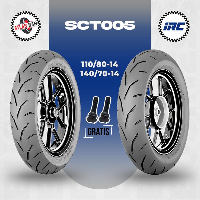 Promo Paket Ban Tubles Motor AEROX IRC SCT-005 110/80 - 140/70 Ring 14 ...