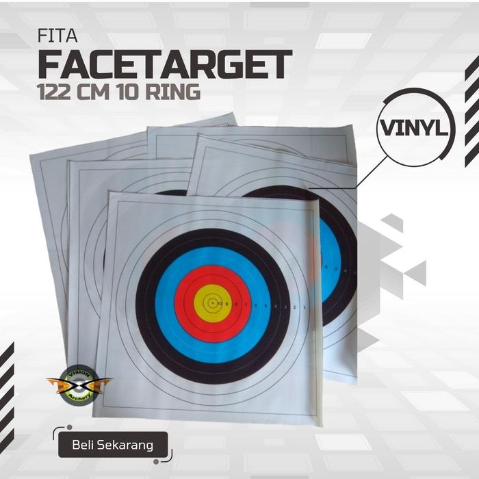 Jual TARGET FACE 122cm 10 RING FITA RECURVE BAREBOW Jarak 90m 70m 60m ...