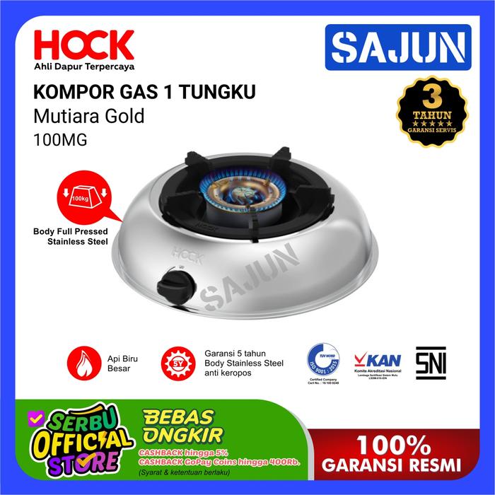 Jual Hock Kompor Gas 1 Tungku Mutiara Gold 100MG - Jakarta Utara - Sajun Electronic | Tokopedia