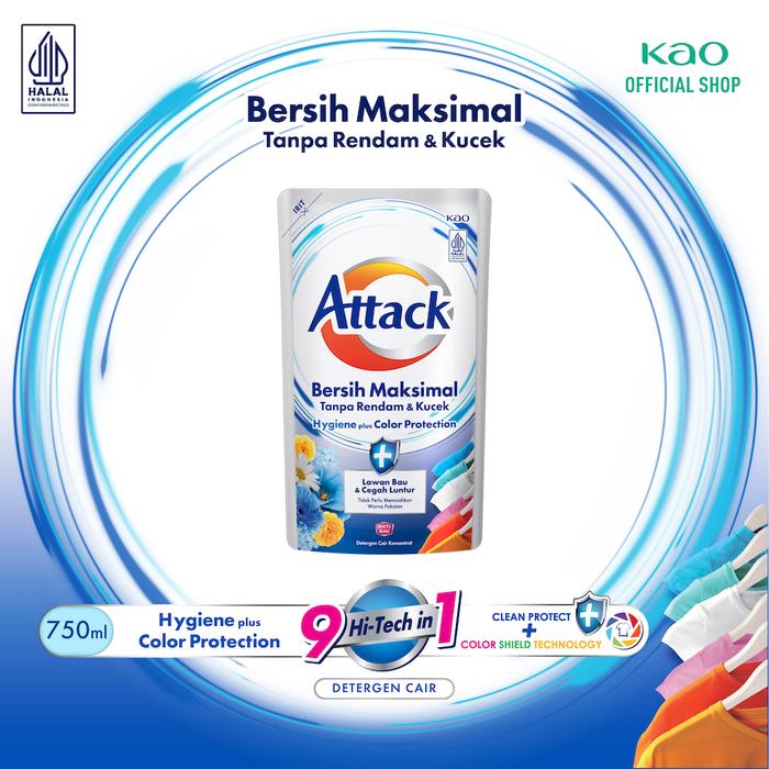 Jual Attack Hygiene Plus 750ml - Deterjen Cair Untuk Mesin Cuci - - KAO Official Store | Tokopedia