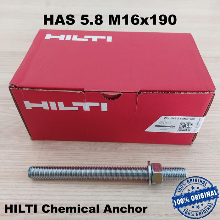 Jual Angkur HILTI HAS 5.8 M16x190 Chemical Angkur - Kota Bogor ...