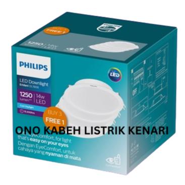 Promo Lampu Downlight Eridani 14W LED Philips Multipack PACK 14 Watt ...