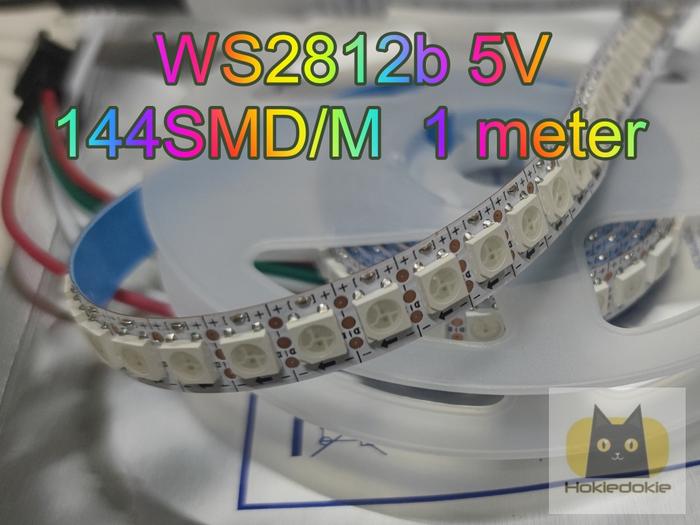 Jual LED STRIP WS2812B WS2812 5V 1M 144 Piksel 144SMD/M Addressable ...